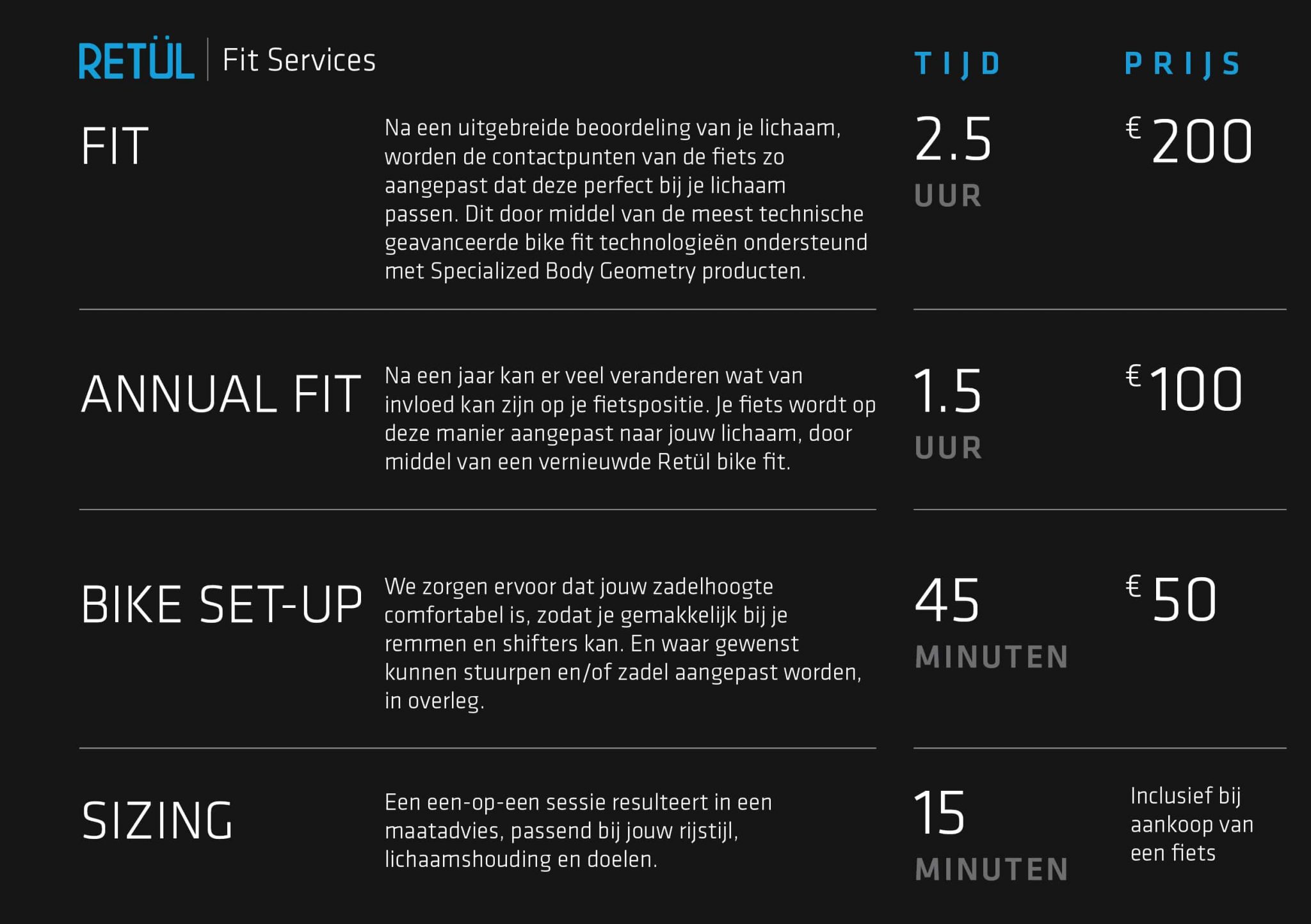 Retul Bike Fitting - 4bikes - Westerlo